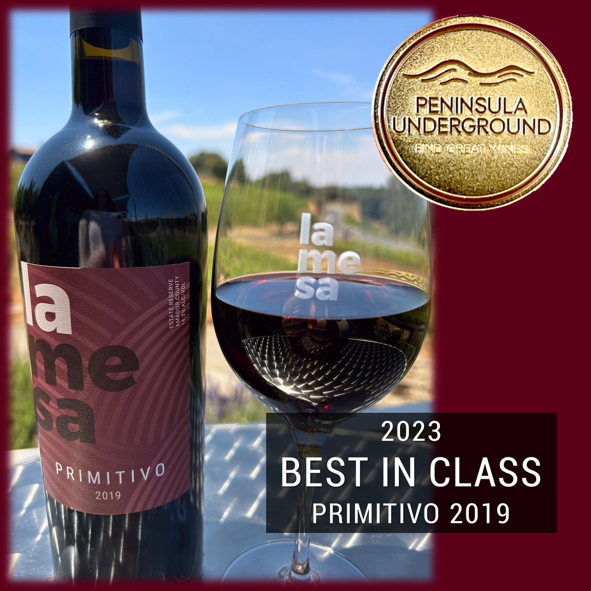 Amador Wines | Plymouth | Primitivo 2019 – La Mesa Vineyards